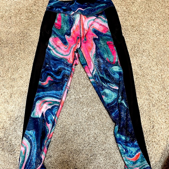 Avia | Bottoms | Fun Colored Workout Pants Designs On The Side ...